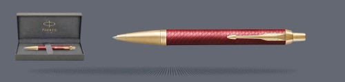 Zestaw długopis parker im premium royal czerwony gt + premium box ...